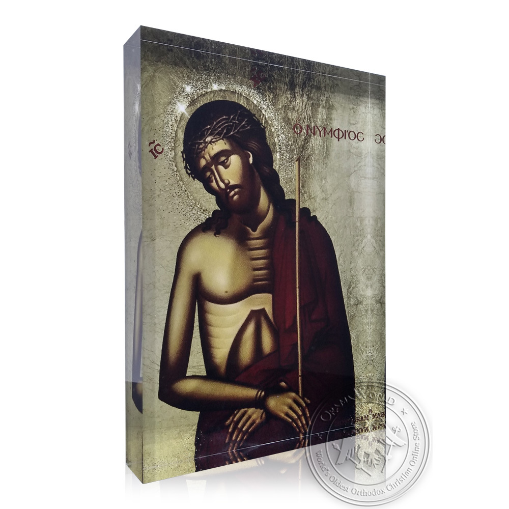Jesus Christ the Bridegroom - Diaphanous Byzantine Icon | OramaWorld.com