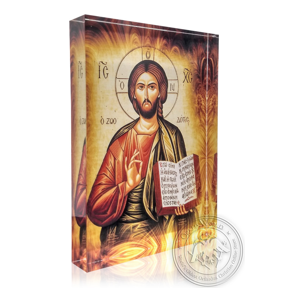 Jesus Lifegiver - Diaphanous Byzantine Icon | OramaWorld.com