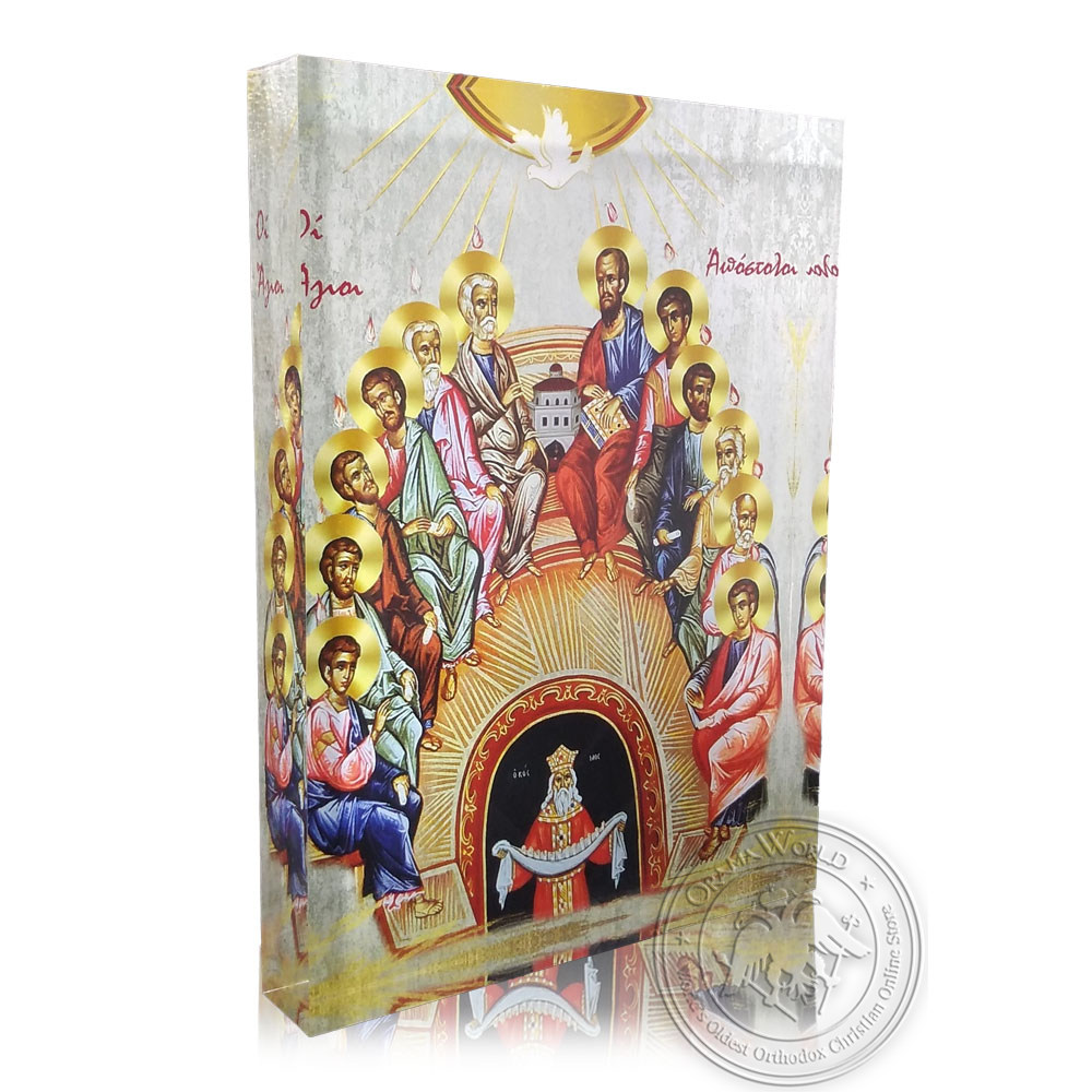 Saints Apostles - Diaphanous Byzantine Icon | OramaWorld.com