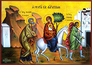 Flee to Egypt - Hand Painted Icon | OramaWorld.com