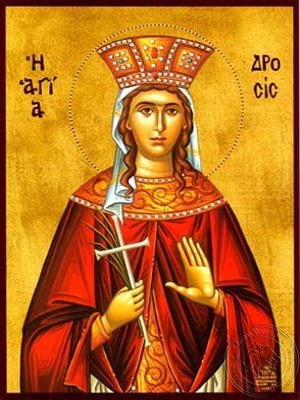 Saint Drosis (Drosida) of Antioch Martyr - Hand Painted Icon ...