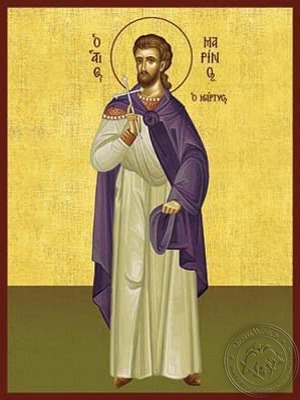 Saint Marinus of Caesarea Martyr - Hand Painted Icon | OramaWorld.com