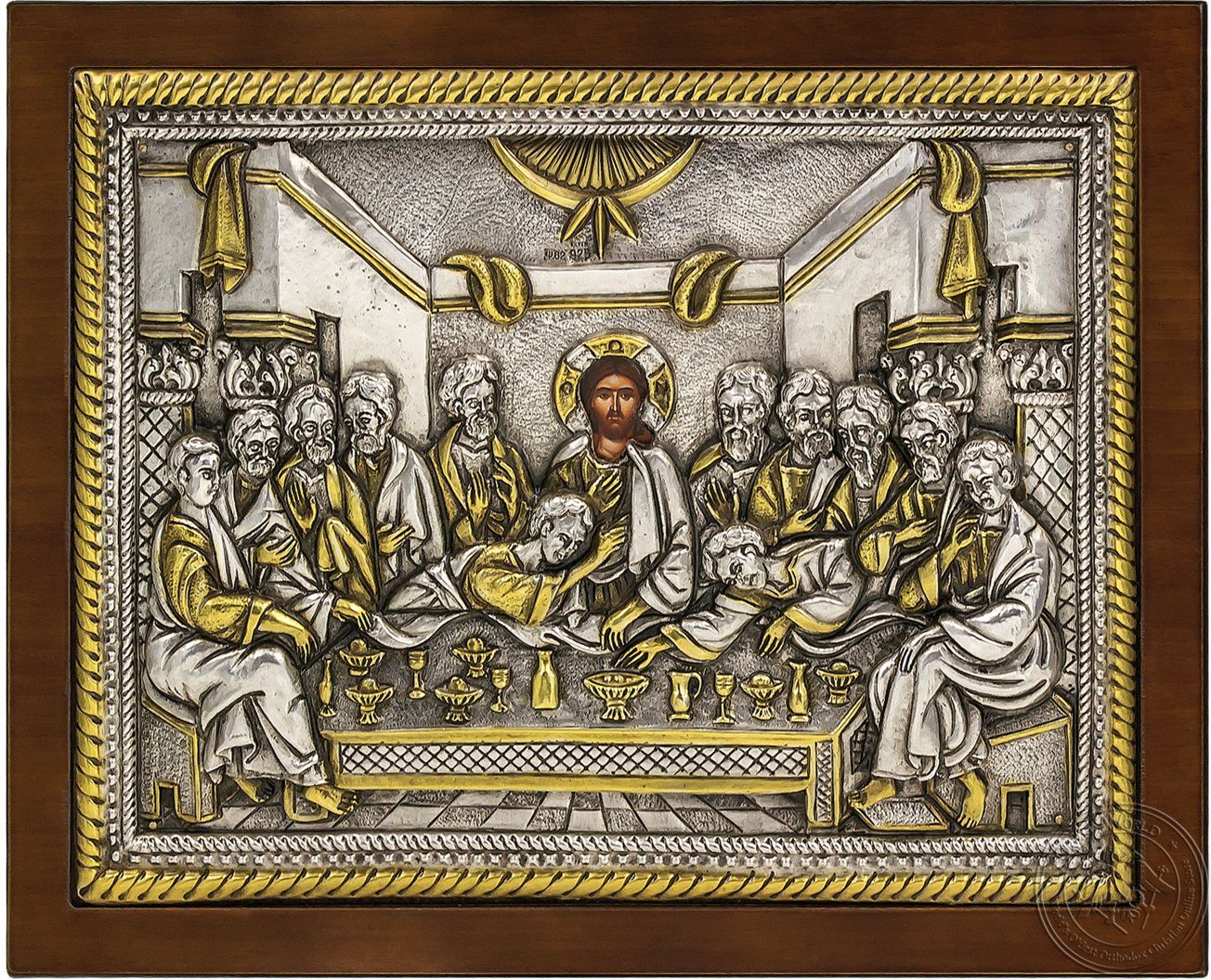 Last Supper - Silver Gold Plated Icon | OramaWorld.com
