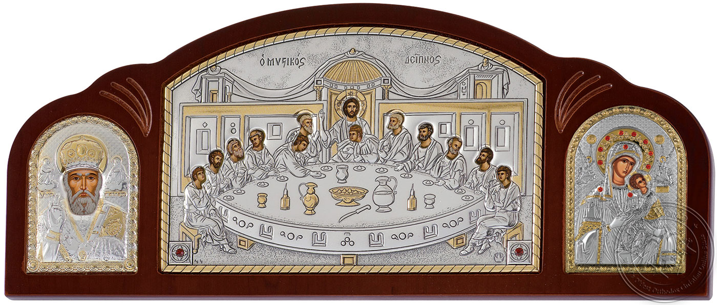 Triptych The Last Supper - Silver Icon | OramaWorld.com