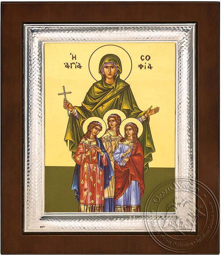 Saint Sophia - Silver Icon | OramaWorld.com