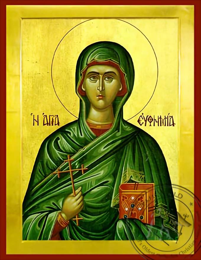 Saint Euphemia - Byzantine Icon - OramaWorld.Com