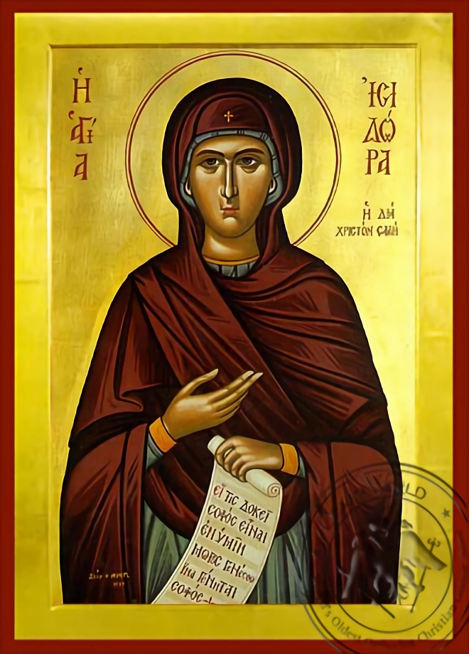 Saint Isidora - Byzantine Icon | OramaWorld.com