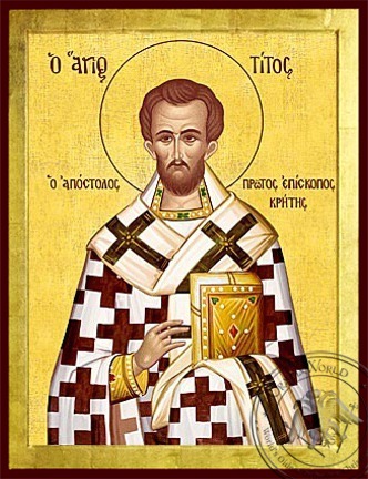 Saint Titus the Apostle Bishop of Crete Greece the Disciple of Saint ...