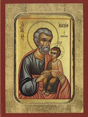 Saint Joseph the Betrothed - Hand-Painted Icon - OramaWorld.Com