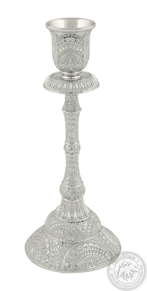 Holy Table Candlestick Silver Plated | OramaWorld.com