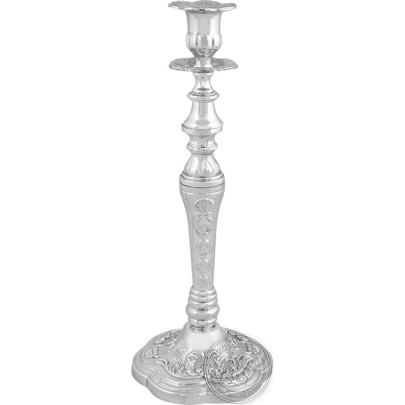 Holy Table Candlestick Silver Plated | OramaWorld.com