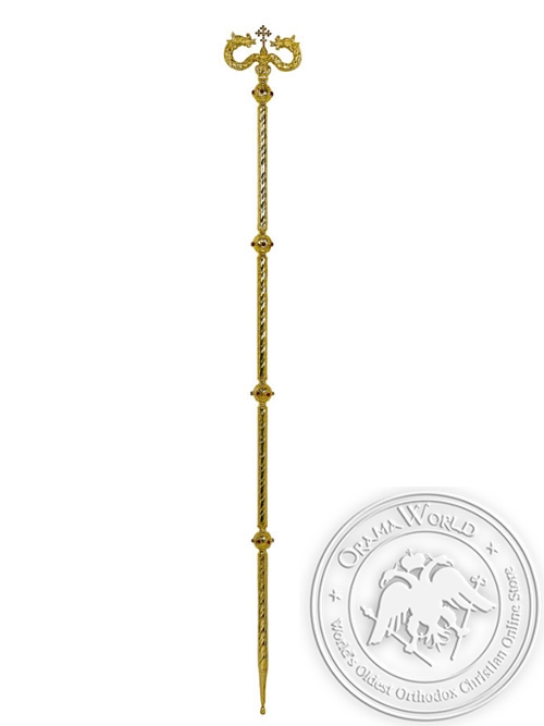 Bishop Crosier Gold Plated | OramaWorld.com