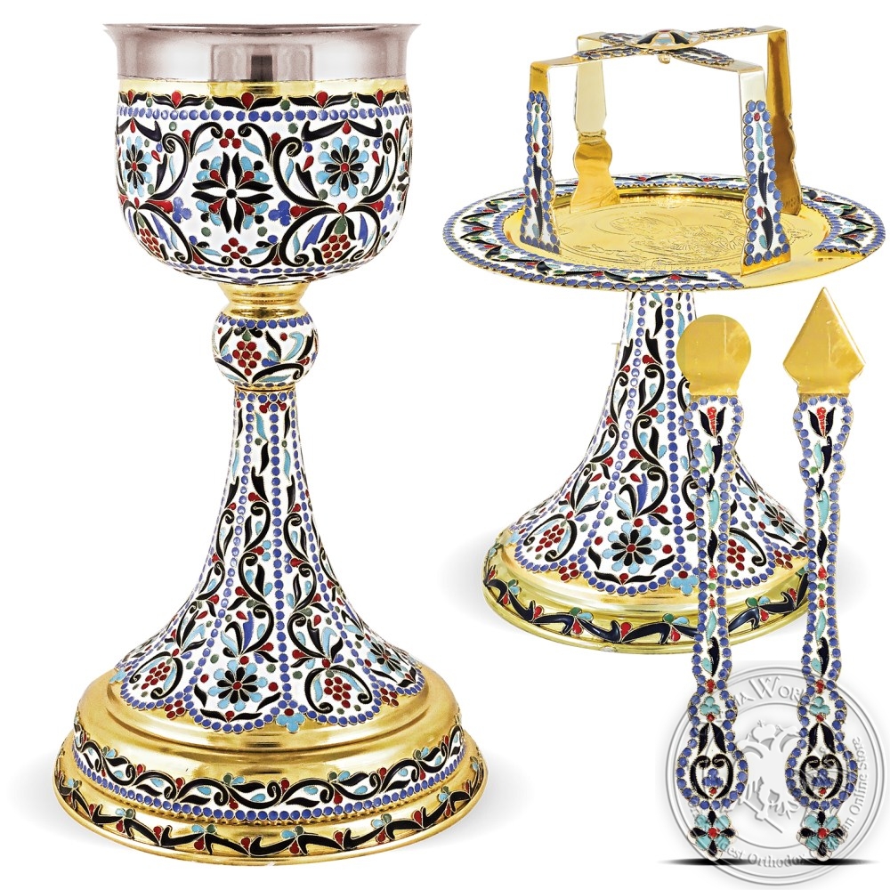 Chalise Set Enamel Mount Athos | OramaWorld.com