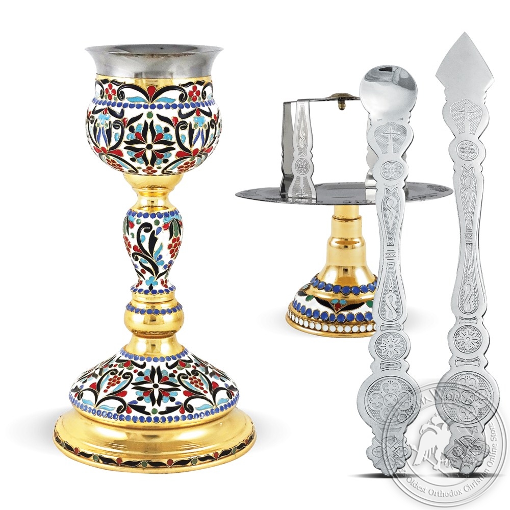 Chalise Set Enamel Byzantine | OramaWorld.com