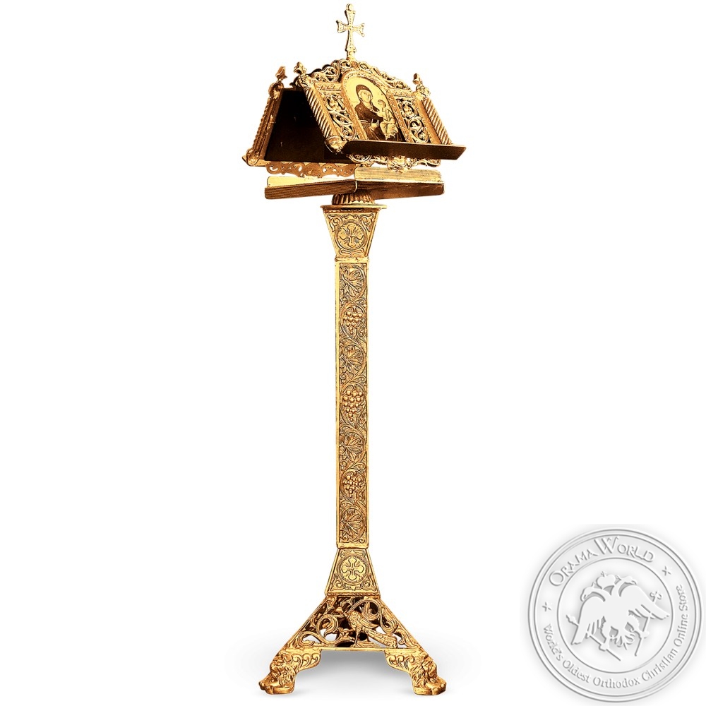 Stand for Holy Icons Aluminum Gold Plated | OramaWorld.com