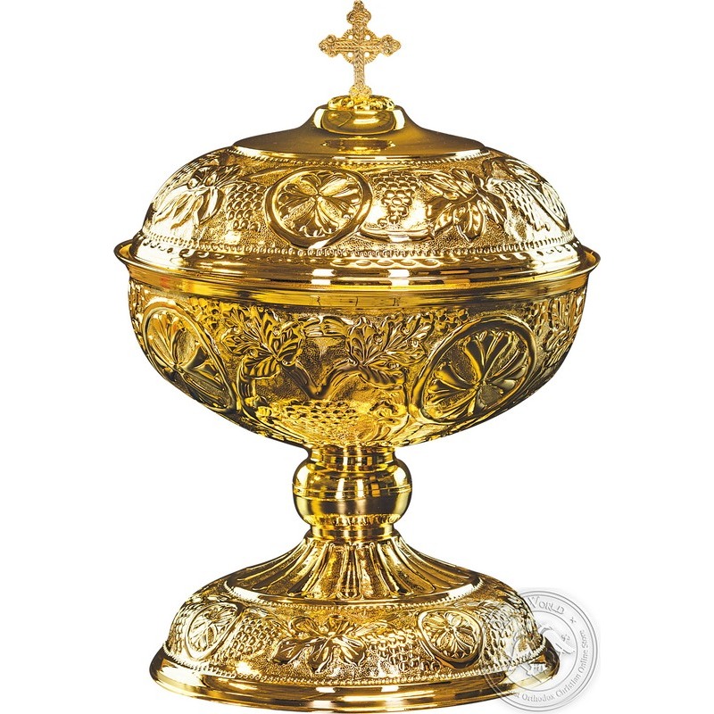 Basin for Holy Bread Gold Plated | OramaWorld.com