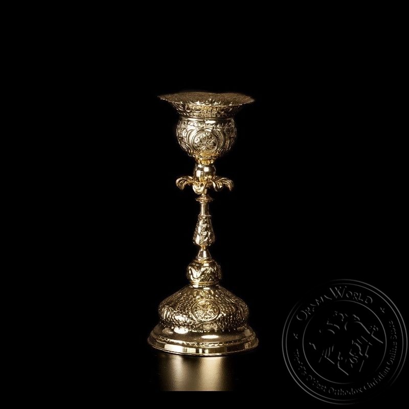 Ecclesiastical Vigil Oil Candle Engraved - 1007-12 | OramaWorld.com