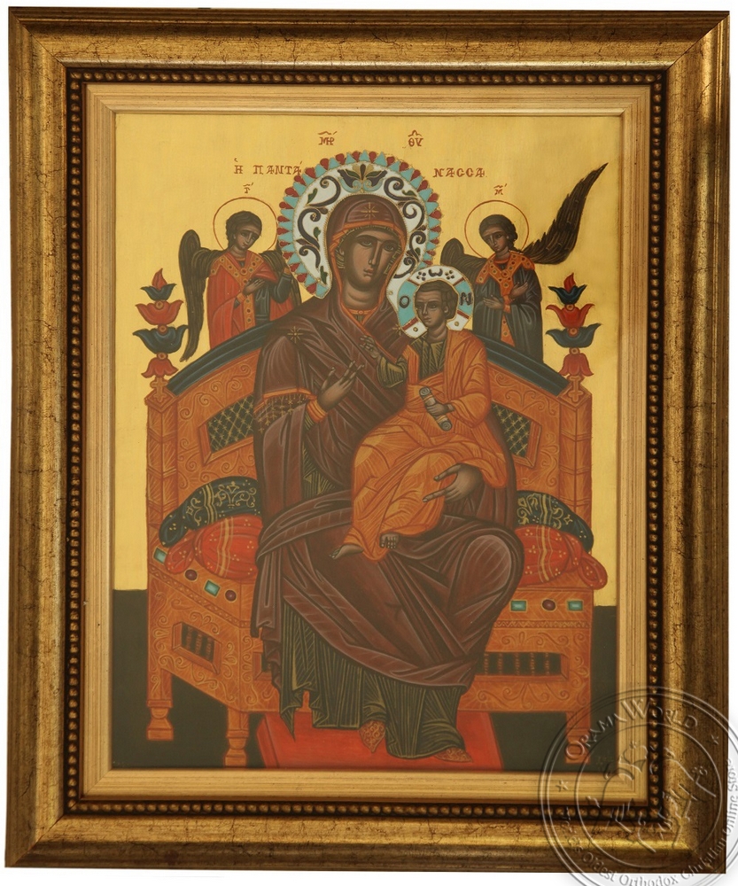 Virgin Mary Pantanassa - Hand-Painted Icon | OramaWorld.com