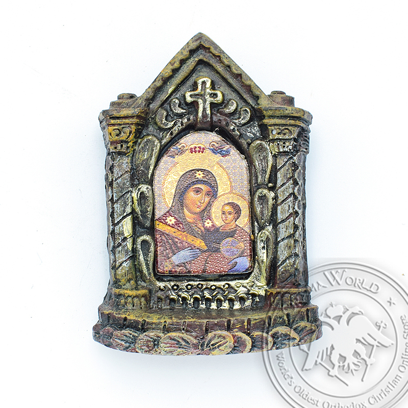 Christian Magnet - Chapel with Handmade Icon | OramaWorld.com