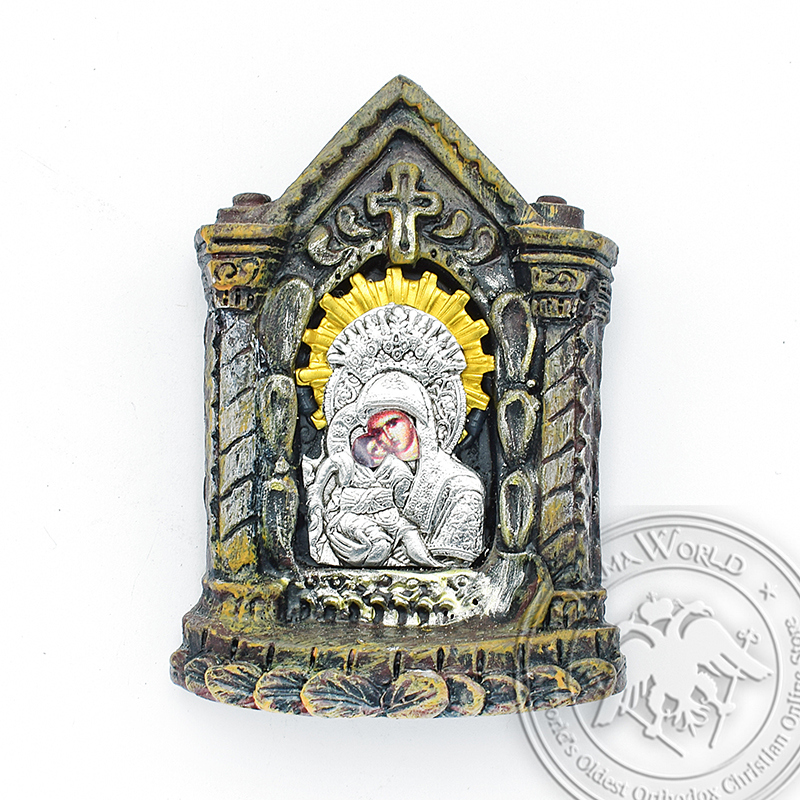 Christian Magnet - Chapel with Metal Icon | OramaWorld.com