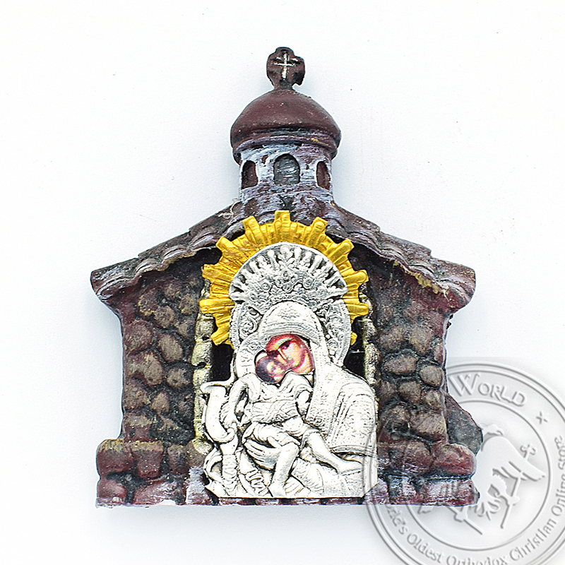 Christian Magnet - Chapel with Metal Icon | OramaWorld.com