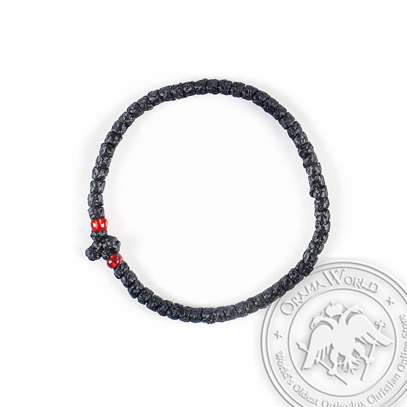Prayer Rope with Thin Black Knots | OramaWorld.com