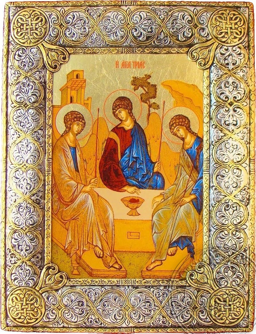 The Holy Trinity - Silver Gold Icon | OramaWorld.com