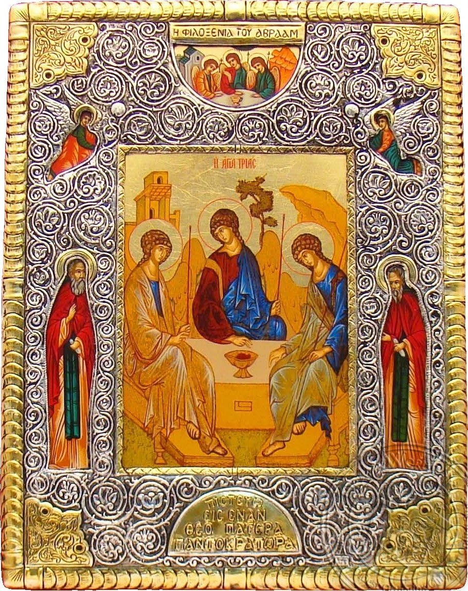 The Holy Trinity - Silver Gold Icon | OramaWorld.com