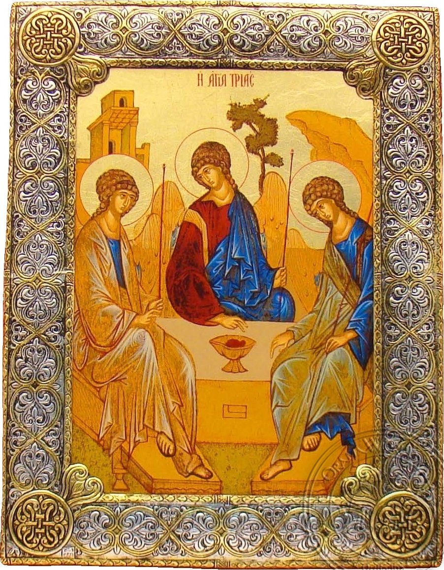 The Holy Trinity - Silver Gold Icon | OramaWorld.com