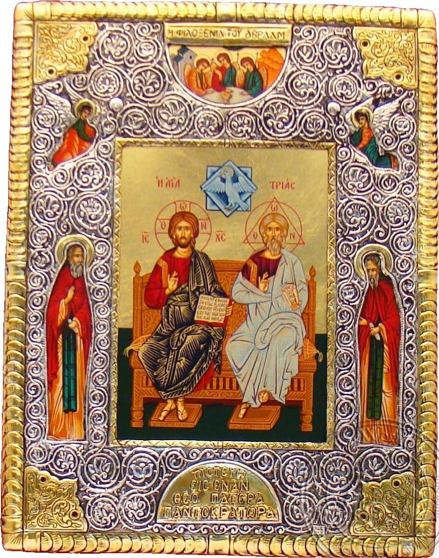 The Holy Trinity - Silver Gold Icon | OramaWorld.com