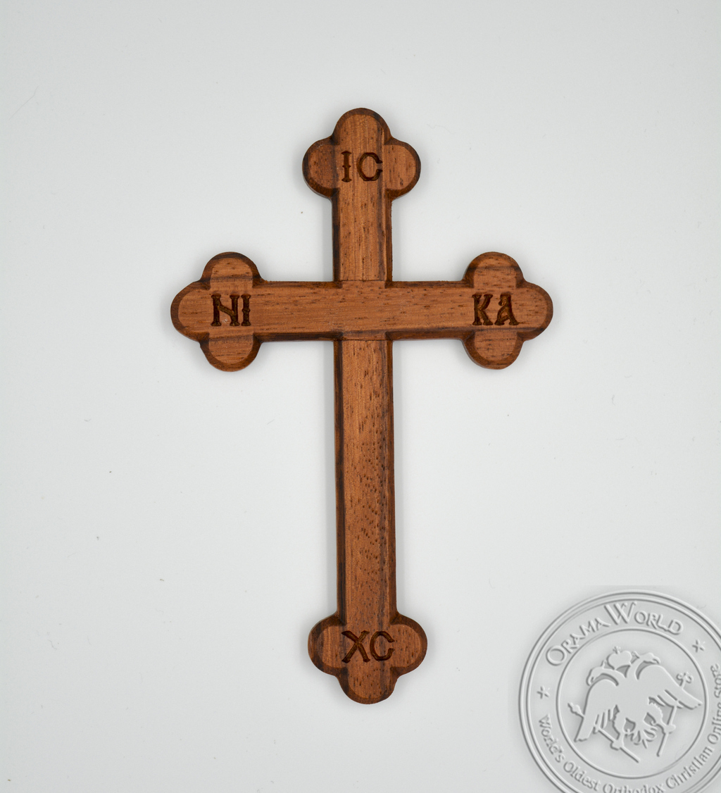 Handcrafted Wooden Cross for Wall ICXC | OramaWorld.com