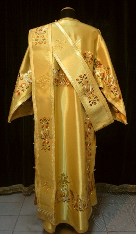 Lyre of David with Polyommata - Deacon Robe | OramaWorld.com